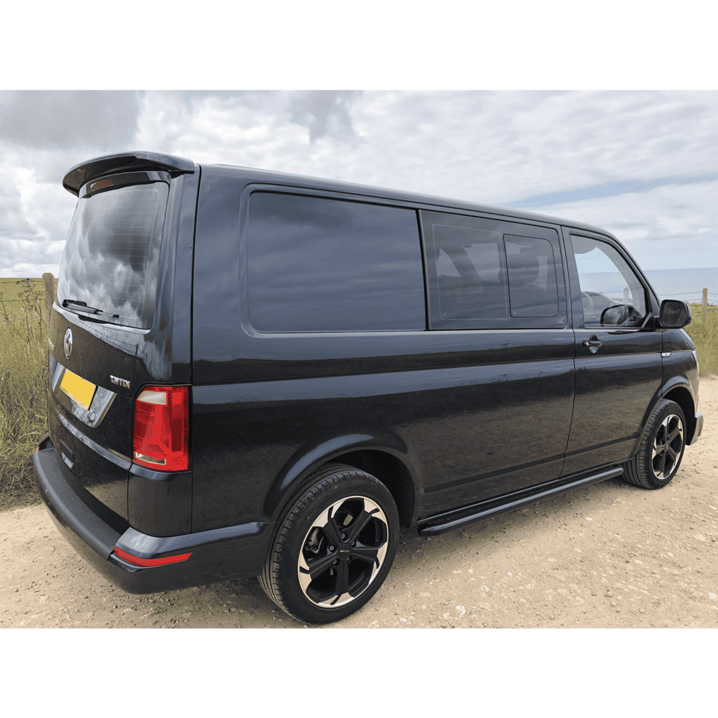 VW T5 Replacement Side Bar SWB Sportline Black T5.1 T6 - Shore Vans