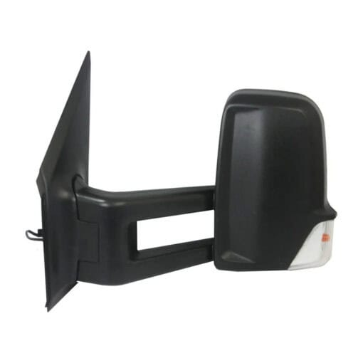 Mercedes Sprinter / VW Crafter L/Arm Manual Black Wing Mirror Passenger ...